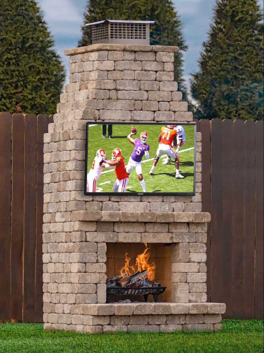 Outdoor Fireplace Kits | DIY Masonry & Concrete Kits (No Mortar)