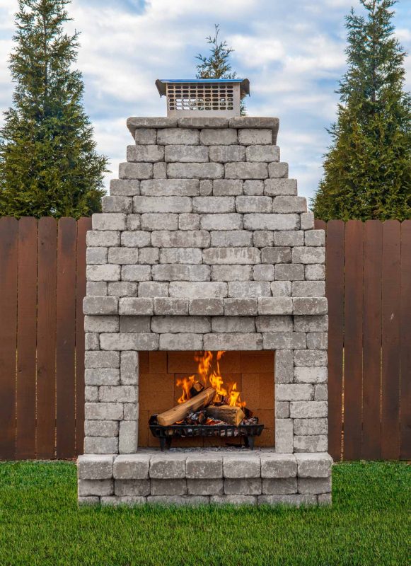 Bremley Outdoor Fireplace Kit - cornerstone.rocks