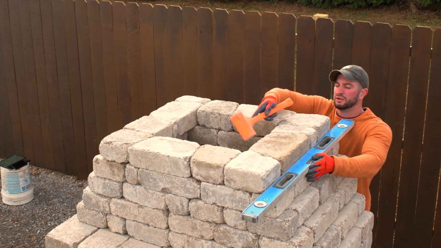 Learn how to build an outdoor fireplace fast, easy, and good!