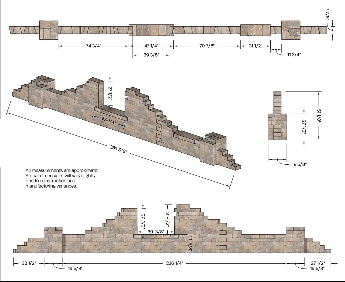 Wystermere Garden Room Wall Kit | Cottage Ruin Folly