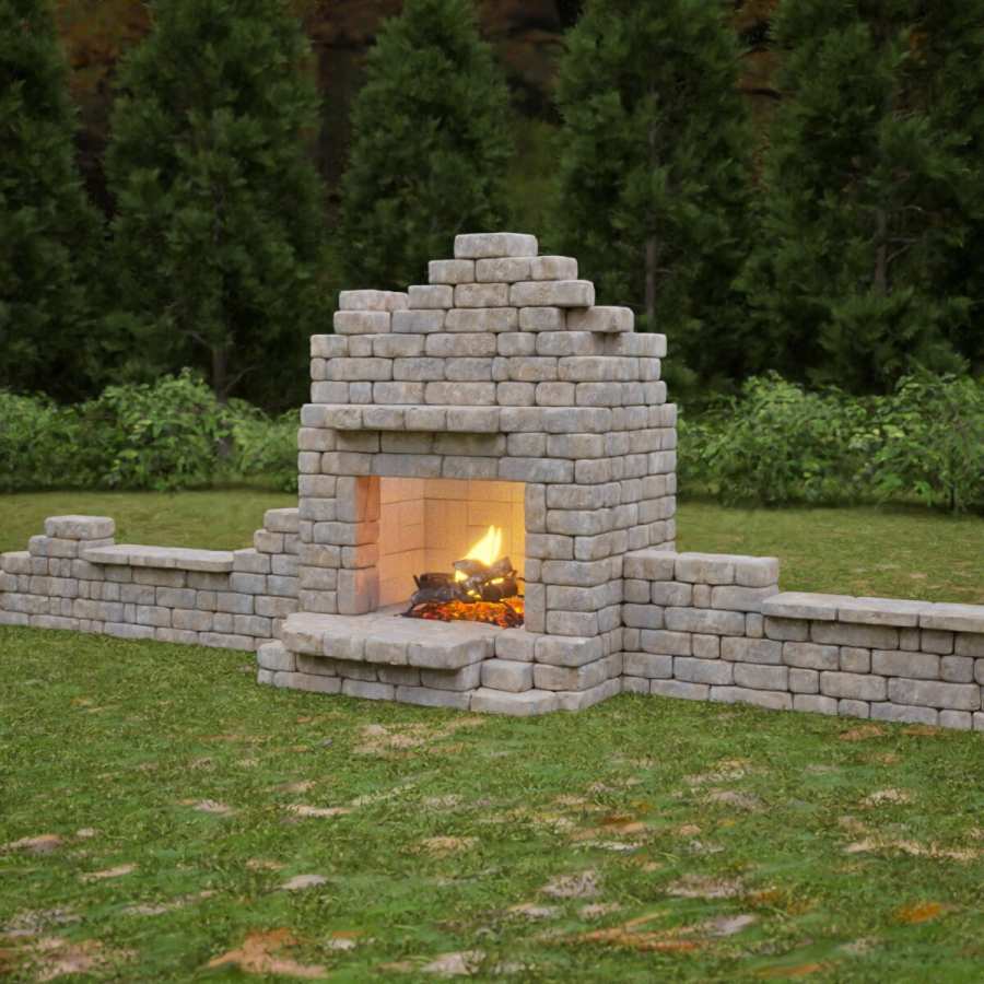 Fireplace Ruins Kit for Your Custom Garden Folly