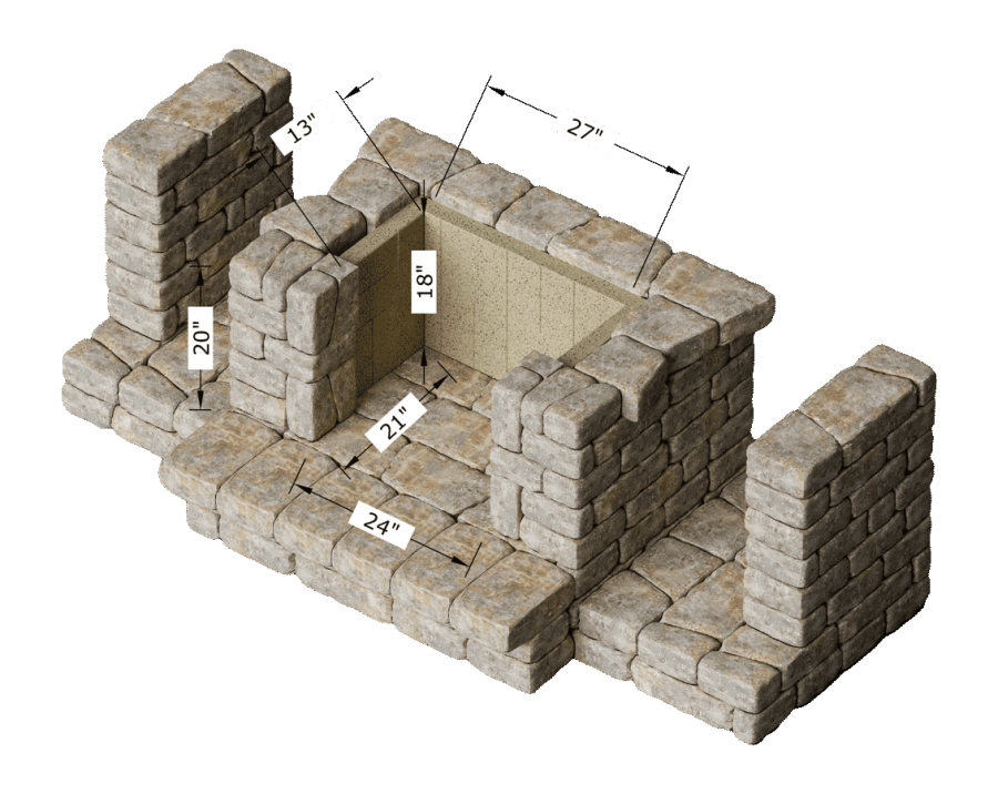 Ashford Deluxe Small Fireplace