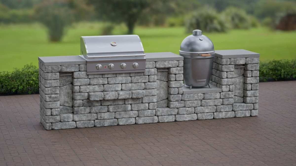 Professional Built-in Grill can handle your BIGGEST parties!